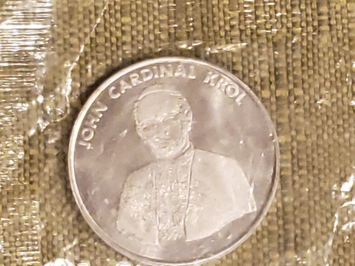 Vintage Pope John Paul Ii/john Cardinal Krol Coin Medallion - Etsy