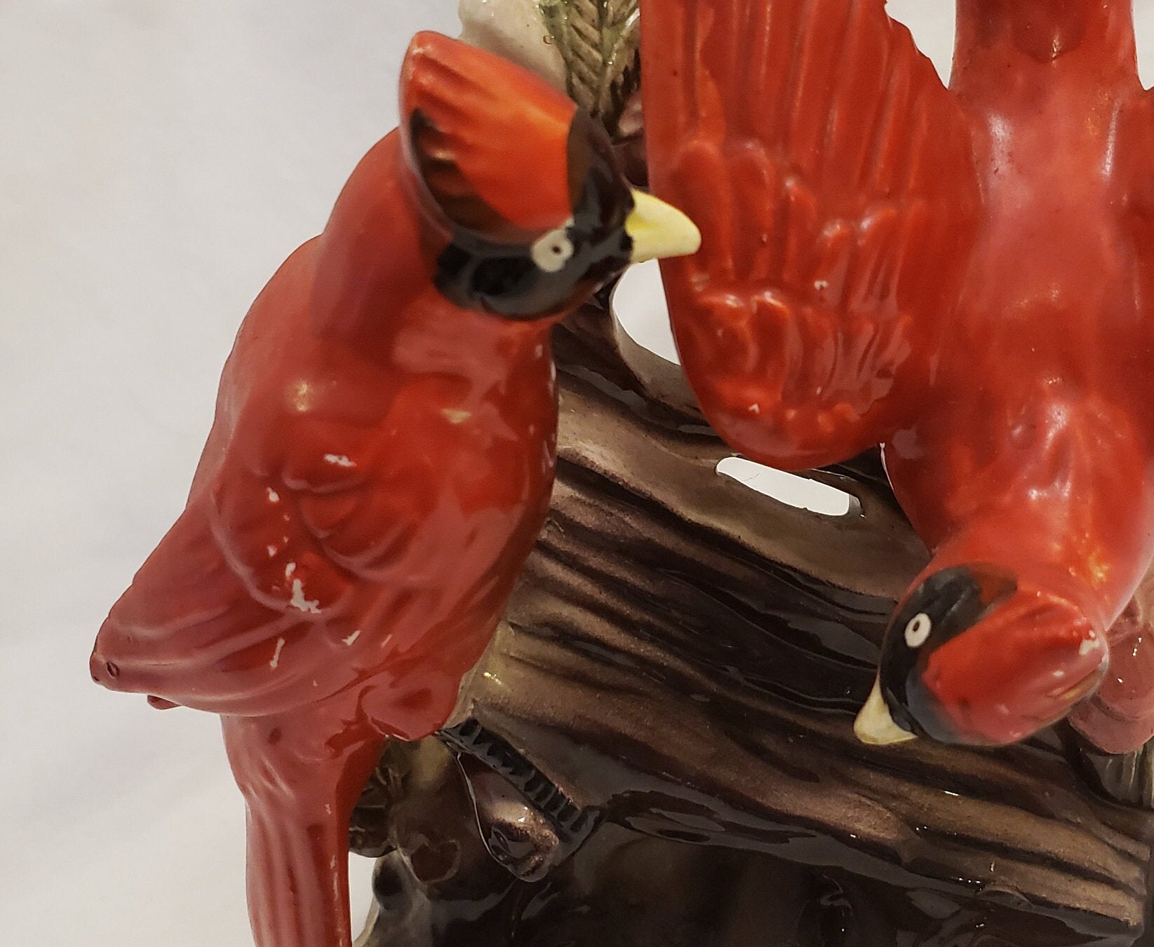 Vintage Unsigned Cardinals Hand Painted Figurine Collectible - Etsy