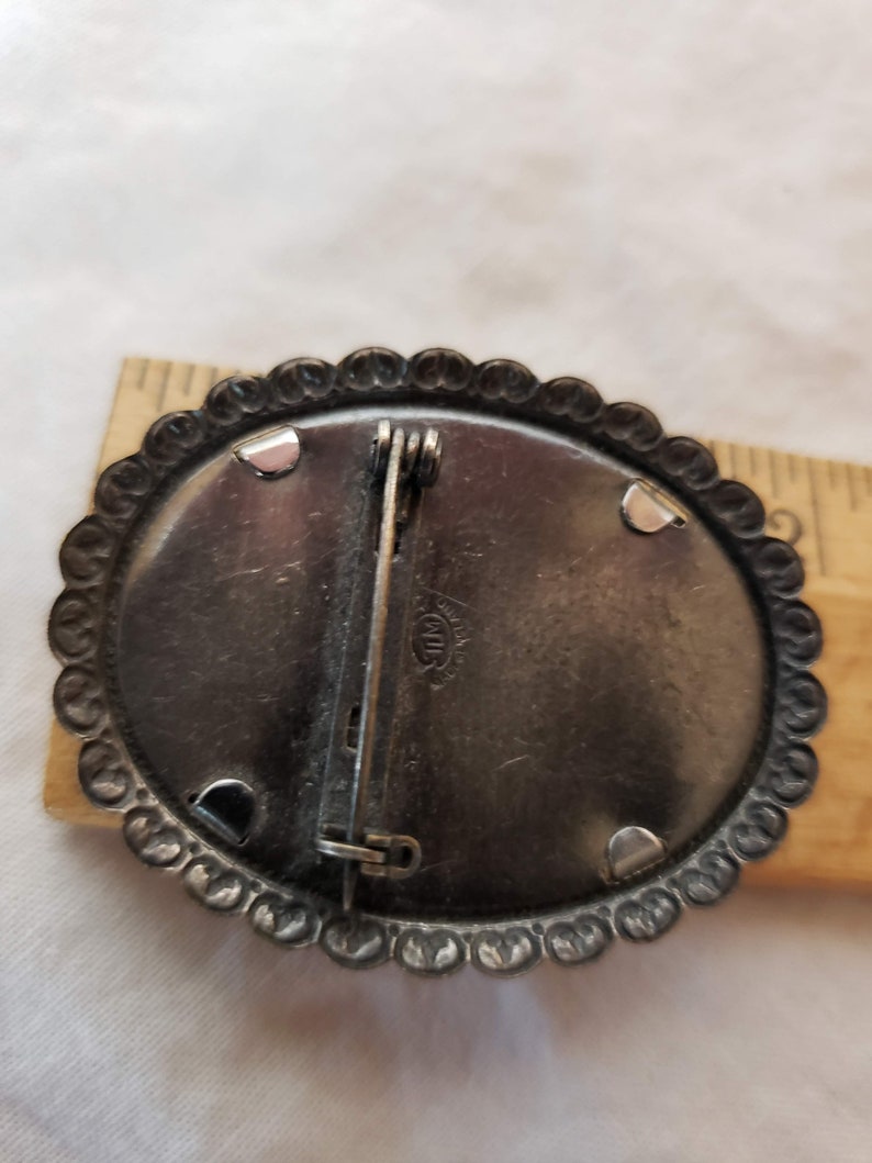 Vintage Thomas L Mott Pansies Brooch TLM Made in England | Etsy