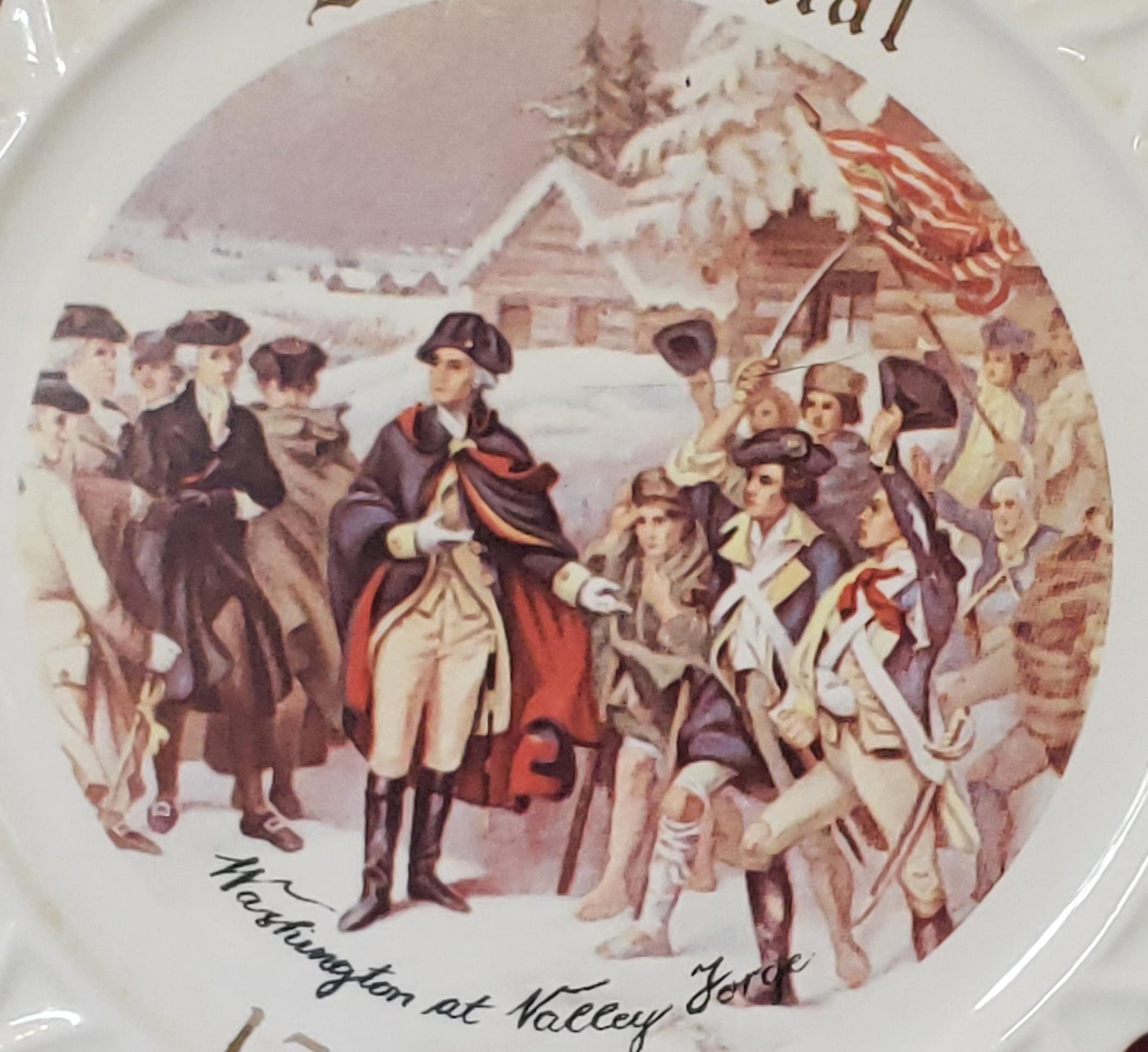 Vintage Unsigned Washington at Valley Forge Bicentennial 1776 - Etsy