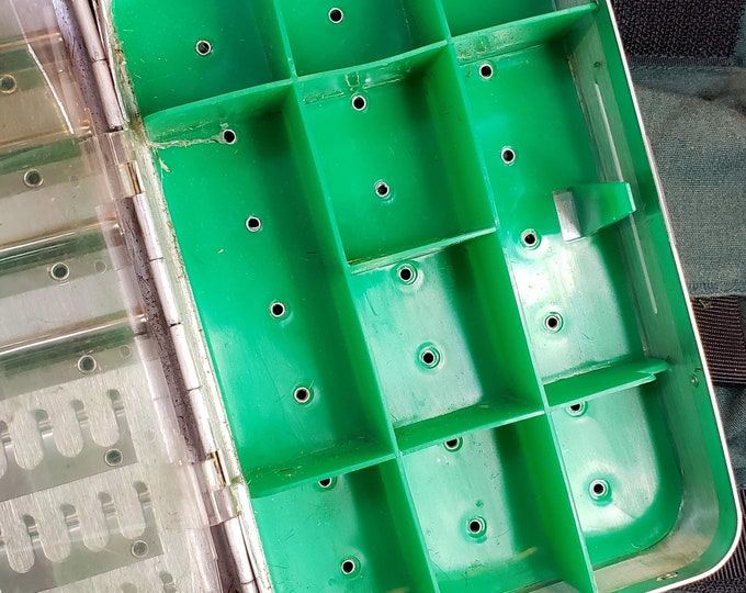 Vintage Perrine Fly Box #91 Collectable Fishing Tackle Fly Fishing Dry ...