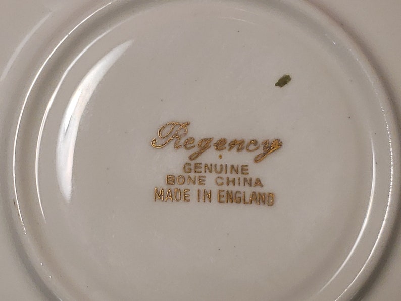 Vintage Regency Genuine Bone China Tea Cup and Saucer With - Etsy