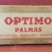 Vintage Optimo Palmas A. Santaella & Co. Makers Cardboard Cigar Box ...