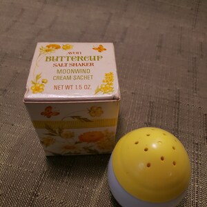 Vintage Avon Buttercup Salt Shaker Moonwind Cream Perfume With - Etsy
