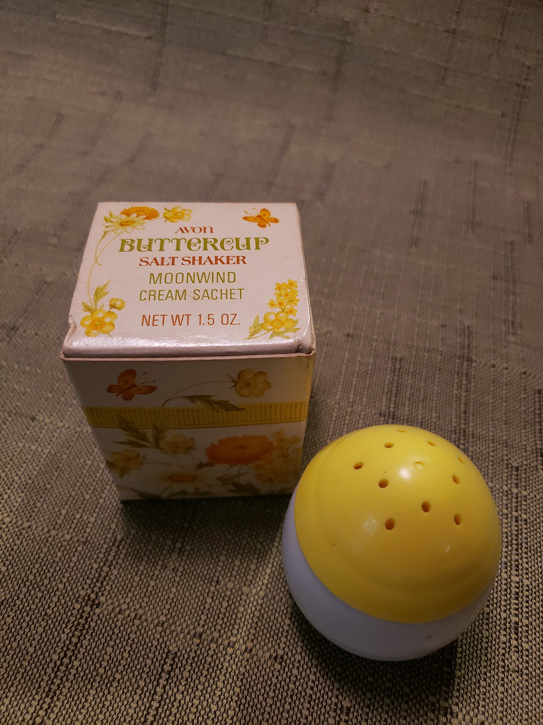 Vintage Avon Buttercup Salt Shaker Moonwind Cream Perfume With - Etsy