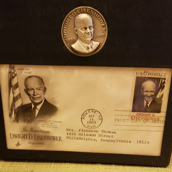 Dwight Eisenhower First Day Issue Stamp - Etsy