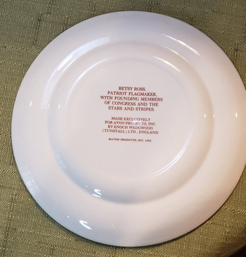 Vintage Collectible Avon 1973 Betsy Ross Plate in Original Box | Etsy