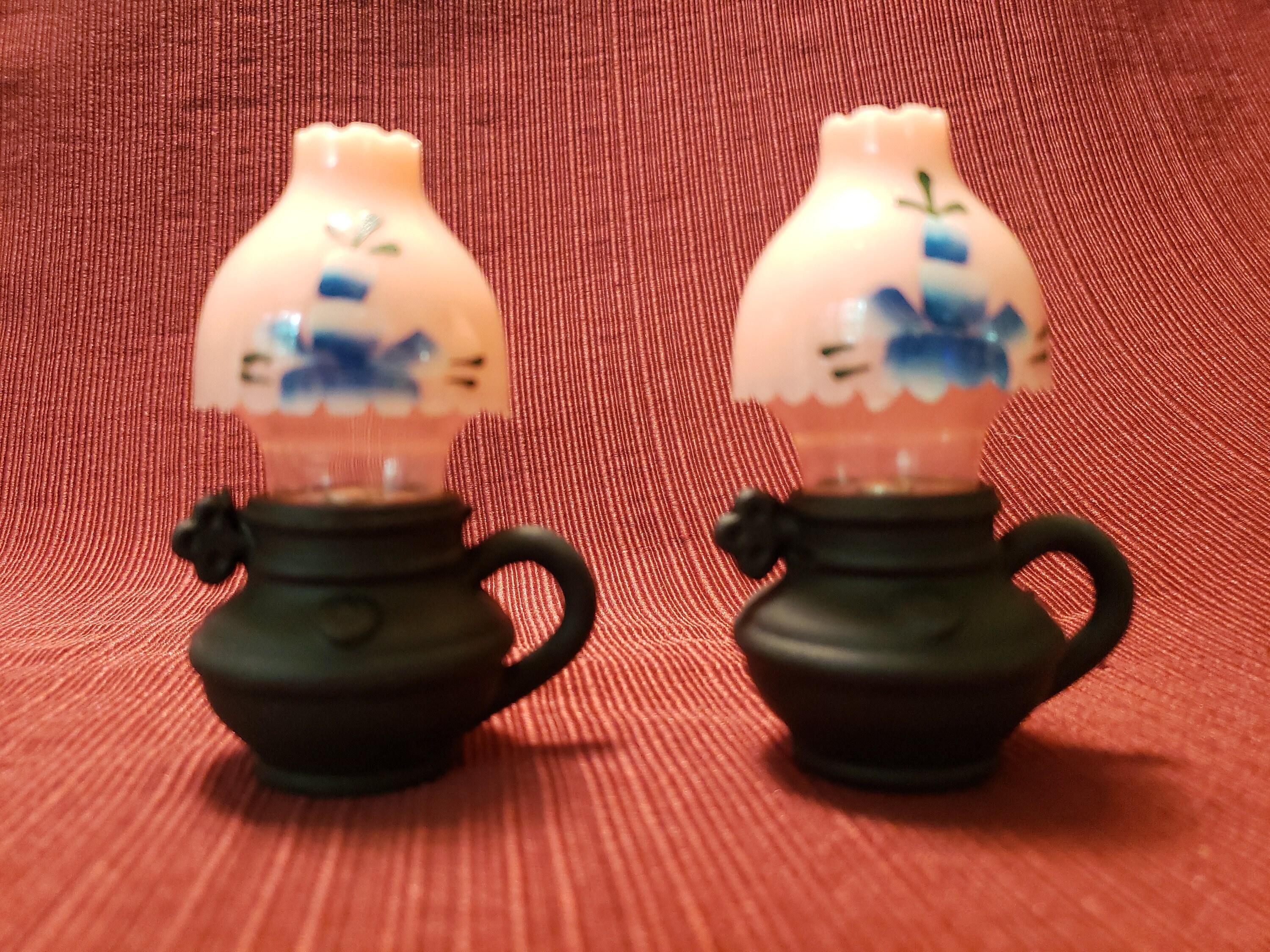 Vintage Cape Cod Oil Lamp Salt and Pepper Shakers Oil Lamp - Etsy