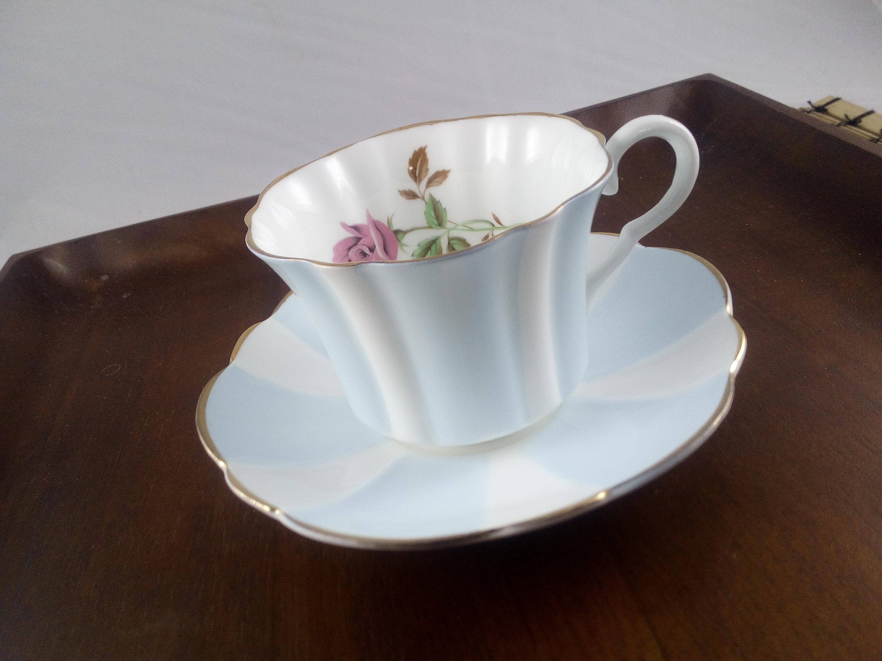 Vintage English Castle Bone China Tea Cup and Saucer Featuring - Etsy