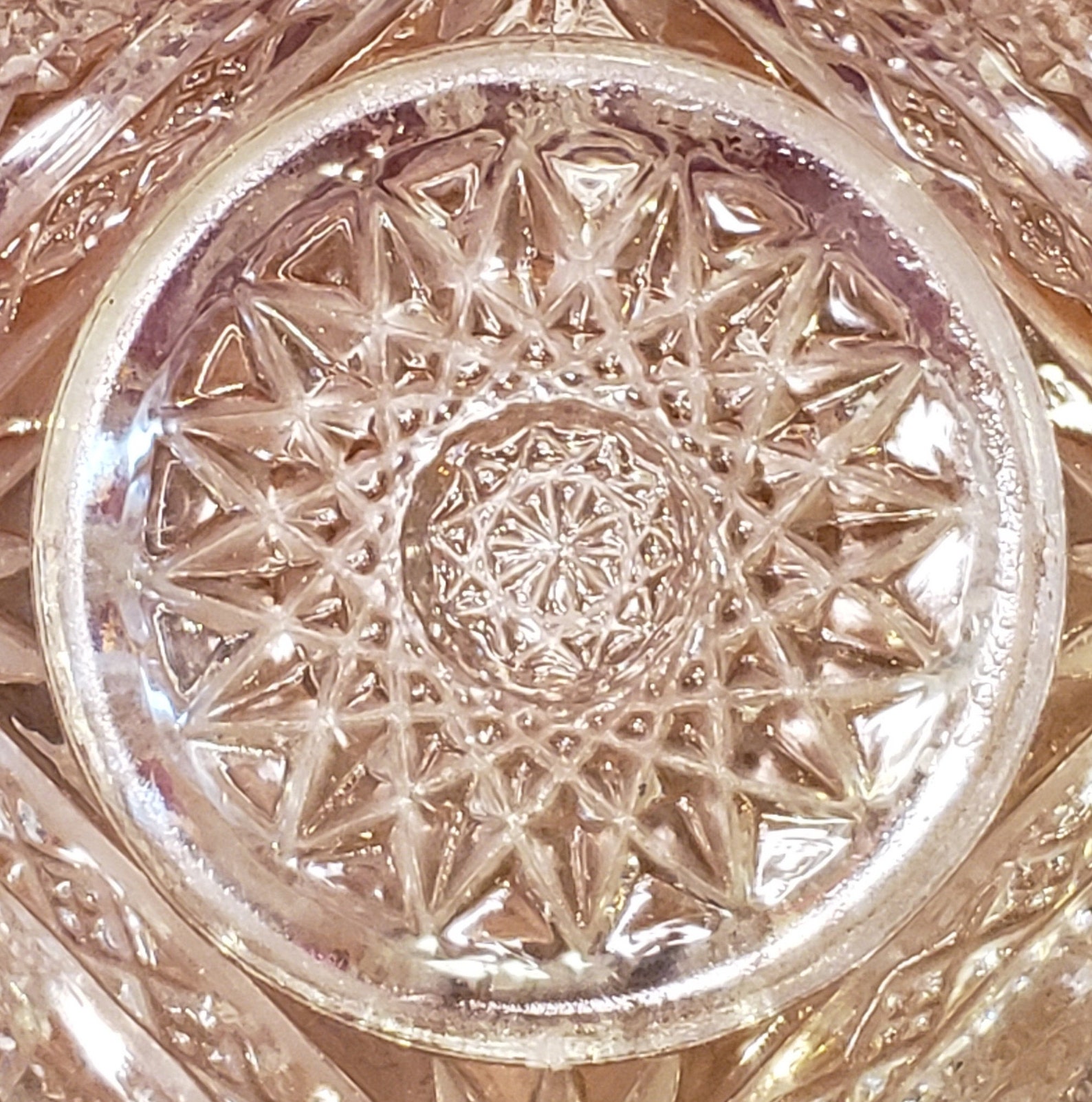 Vintage Pressed Clear Glass Triangle Shaped Trinket Dish With - Etsy