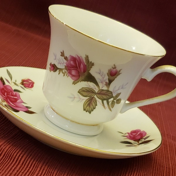 Red Rose Tea Cup - Etsy