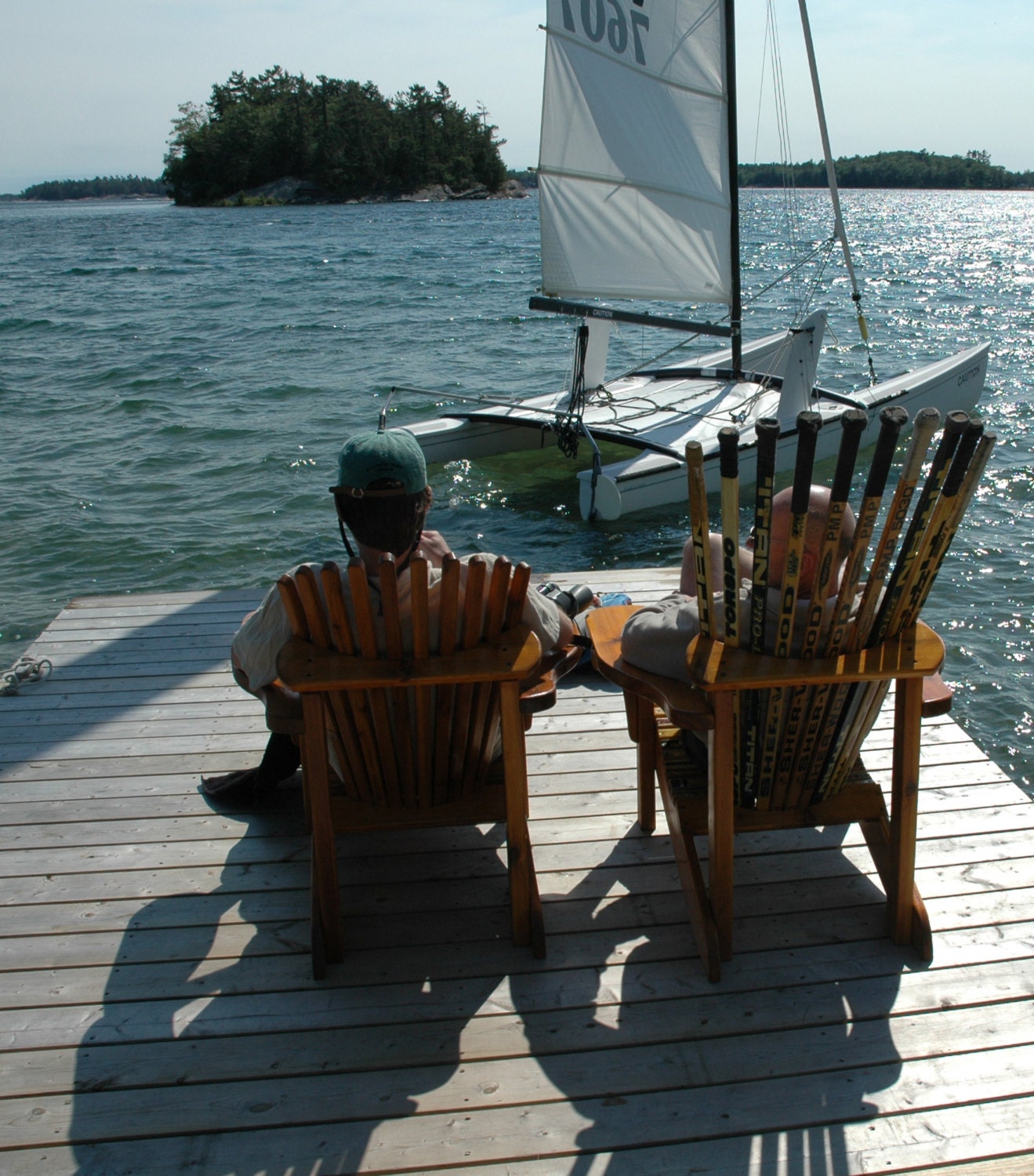 MC3 Muskoka / Adirondack Hockey Stick Chair Plans & Full Size Patterns ...