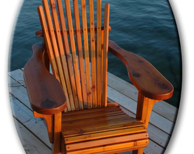 Muskoka Adirondack Chair Plans With Full Size Patterns (PDF) - Etsy