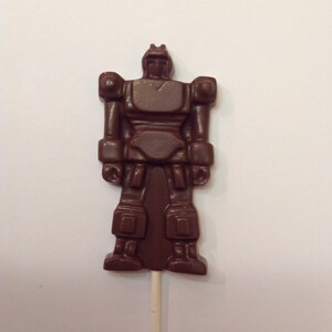 12 Robot Chocolate Pops Chocolate Robot Lollipop Chocolate Robot Favors ...