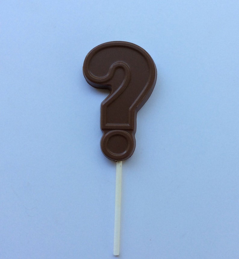 12 Question Mark Chocolate Pops Chocolate Question Mark Favors - Etsy