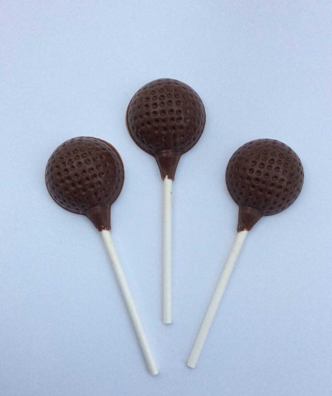 10 Chocolate Golf Ball Pops Chocolate Golf Ball Lollipop - Etsy