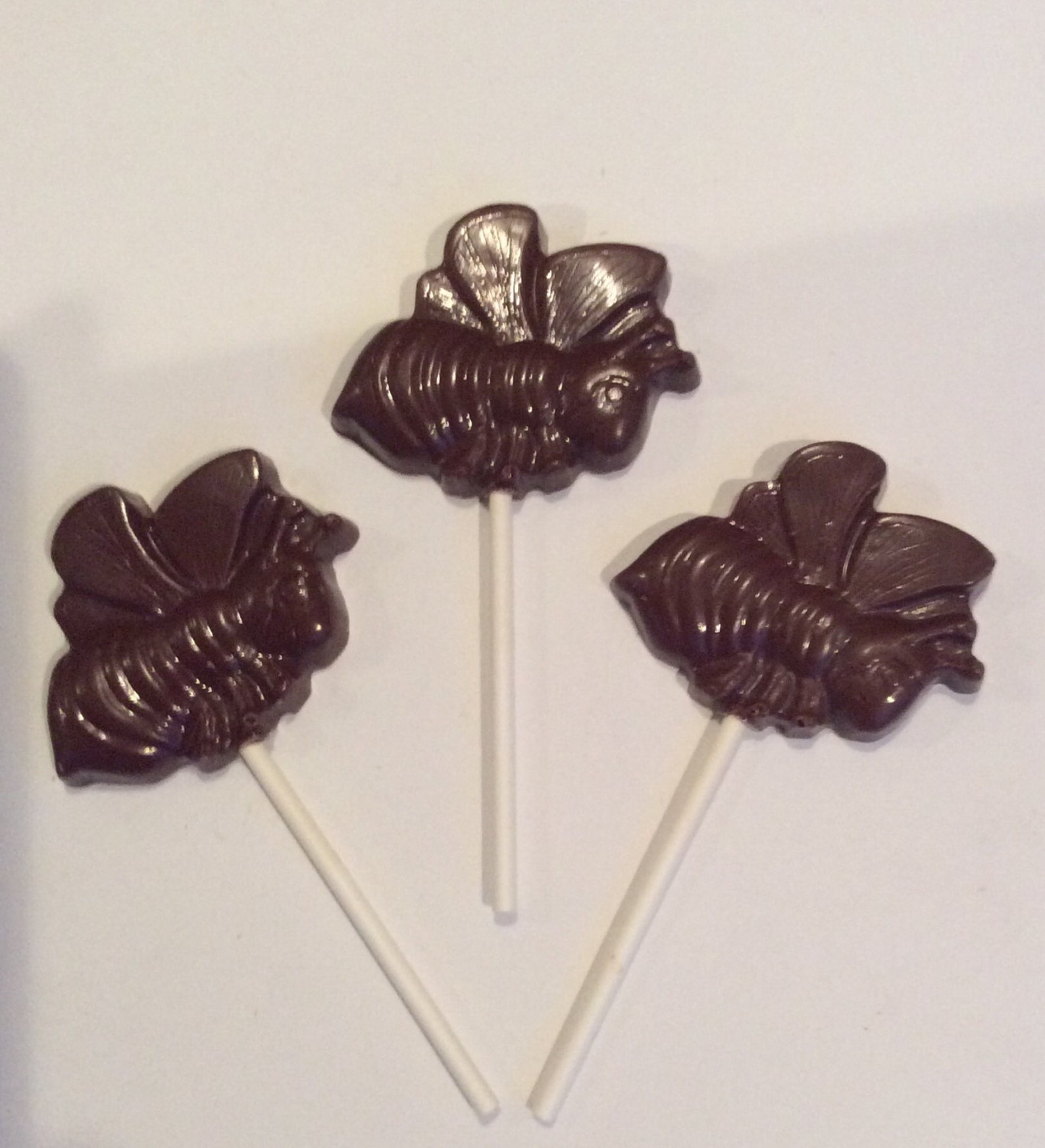 12 Bee Chocolate pops chocolate bee favors chocolate bee | Etsy