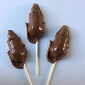 12 Chocolate Rat Pops Chocolate Mouse Chocolate Rat Favors Chocolate ...