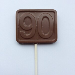 12 90th Birthday Chocolate Pops 90th Favors Chocolate 90th - Etsy