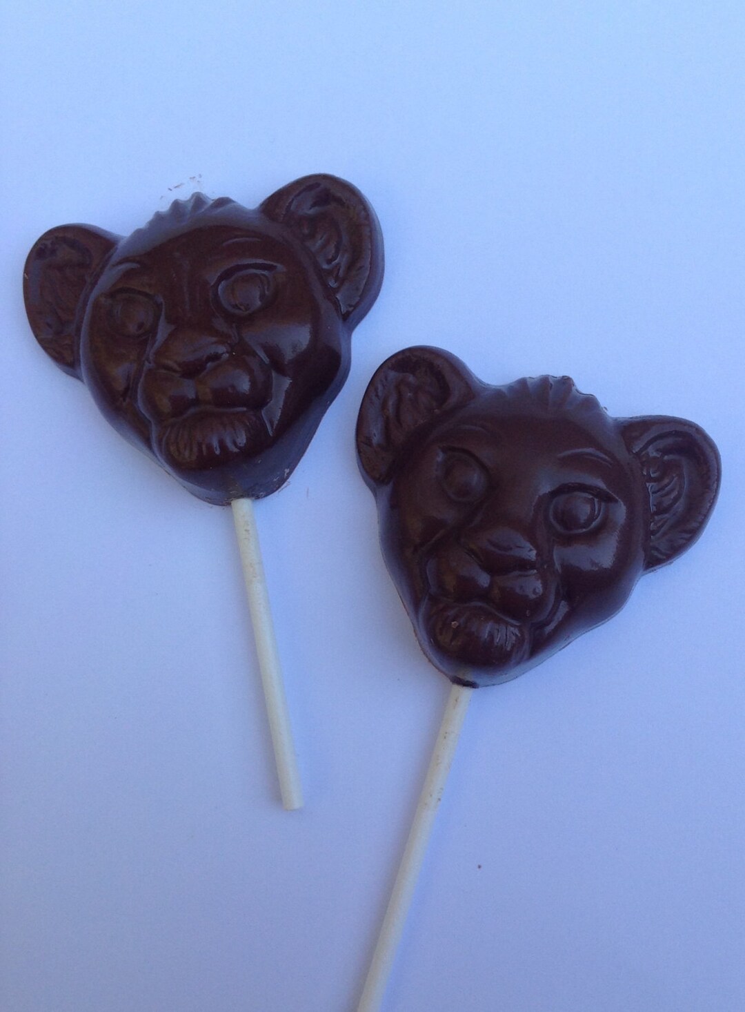 10 Chocolate Lion Cub Pops Lion Cub Favors Chocolate Lion Lollipop - Etsy