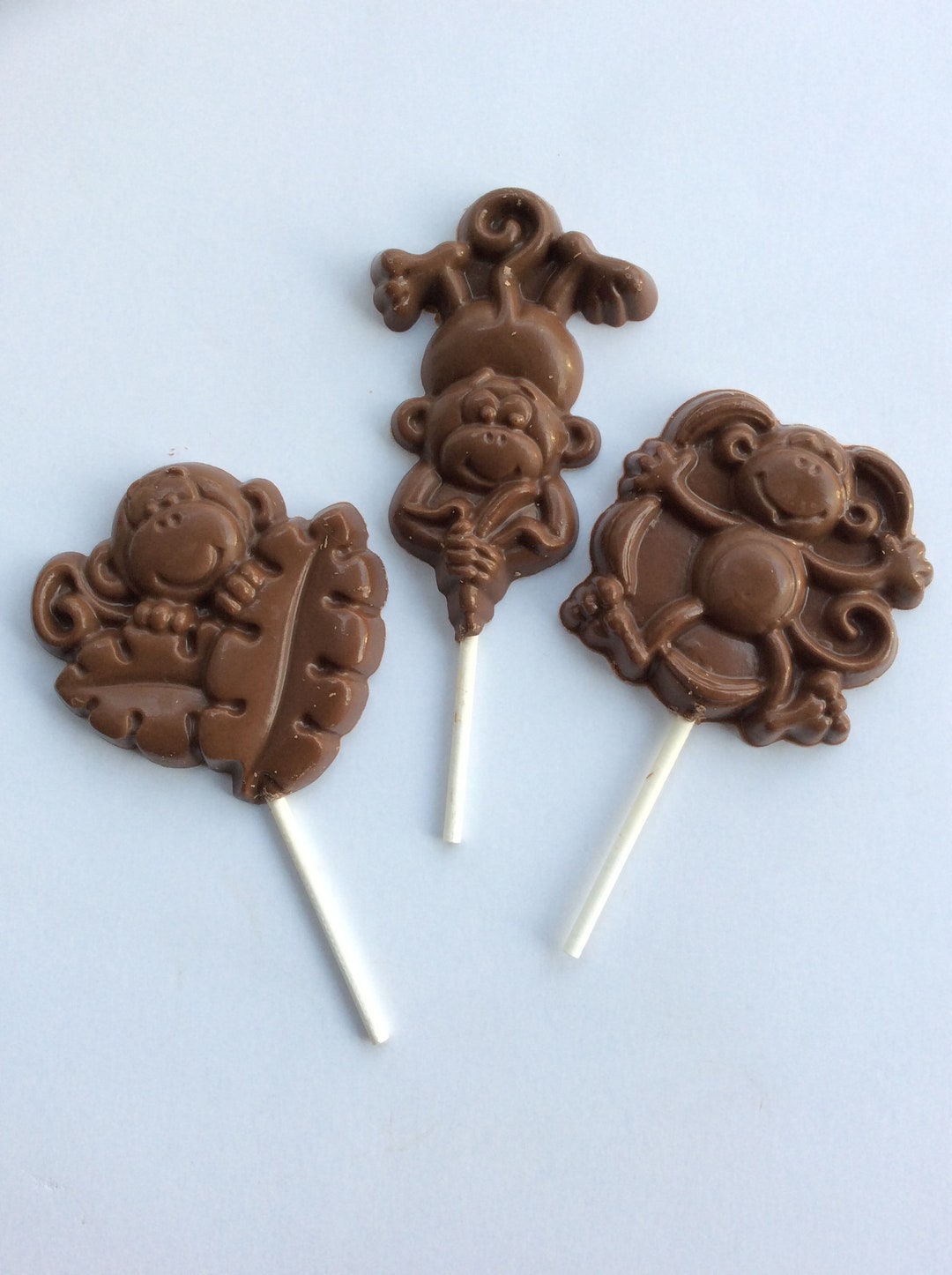 12 Monkey Chocolate Pops Chocolate Monkeys Chocolate Monkey Favors ...
