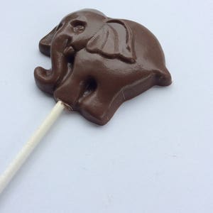 12 Chocolate Elephant Pops Chocolate Elephant Candy Chocolate Elephant ...