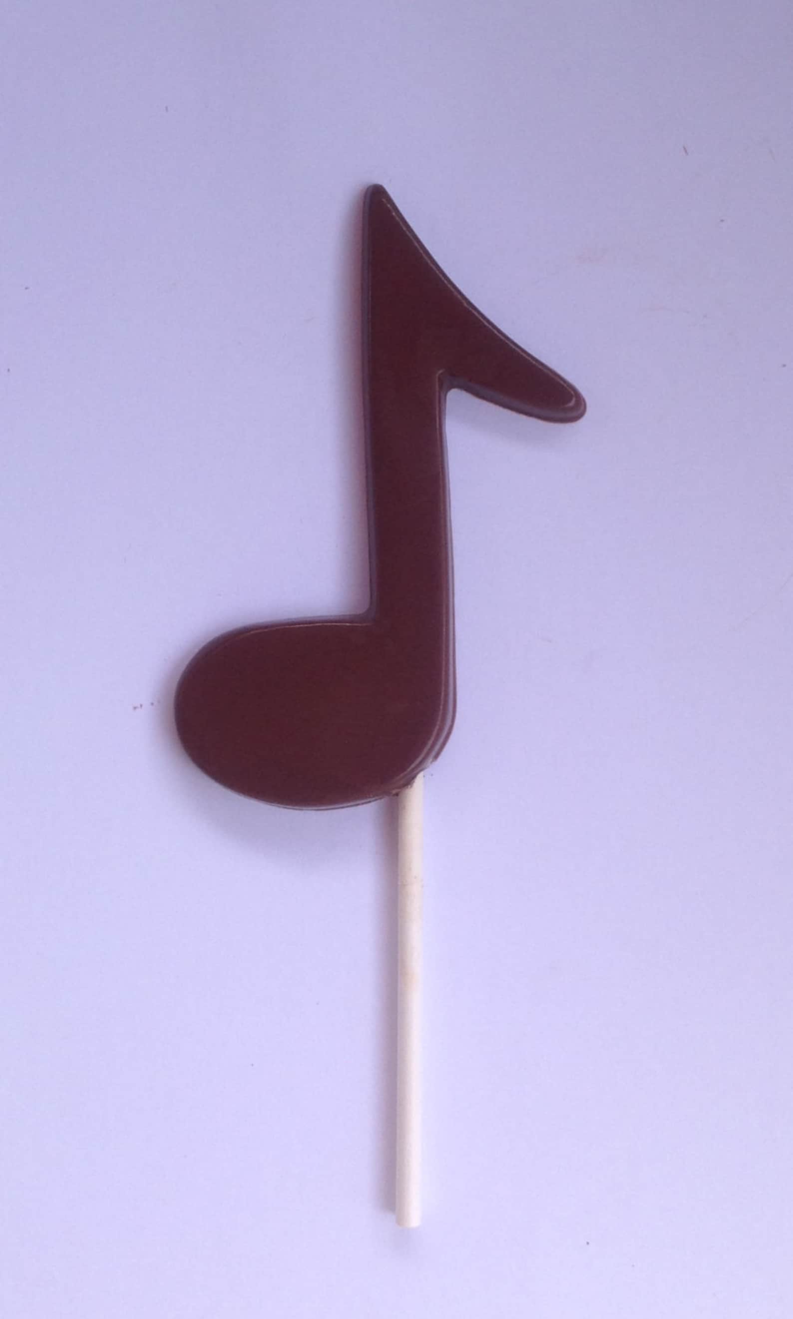 12 Chocolate Music note pops chocolate music lollipop | Etsy