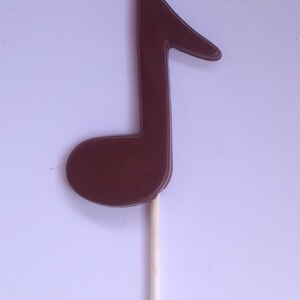 12 Chocolate Music Note Pops Chocolate Music Lollipop - Etsy