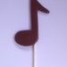 12 Chocolate Music Note Pops Chocolate Music Lollipop - Etsy
