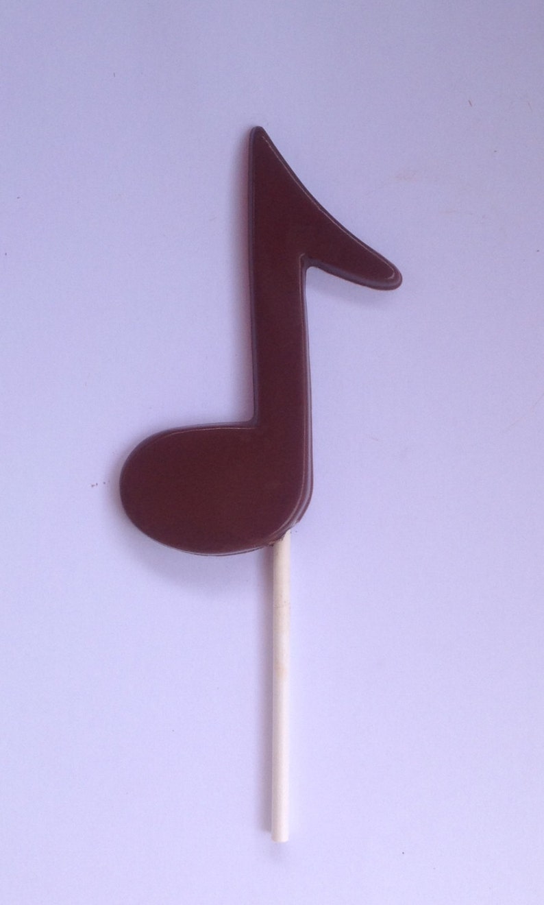 12 Chocolate Music Note Pops Chocolate Music Lollipop - Etsy