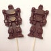 12 Robot Chocolate Pops Chocolate Robot Lollipop Chocolate Robot Favors ...