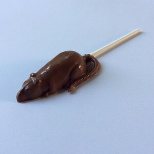 12 Chocolate Rat Pops Chocolate Mouse Chocolate Rat Favors Chocolate ...