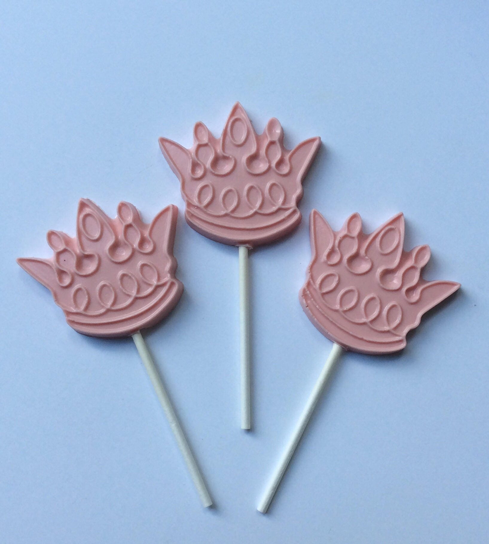 12 Chocolate Crown Pops Princess Party Crown Favors Princess - Etsy