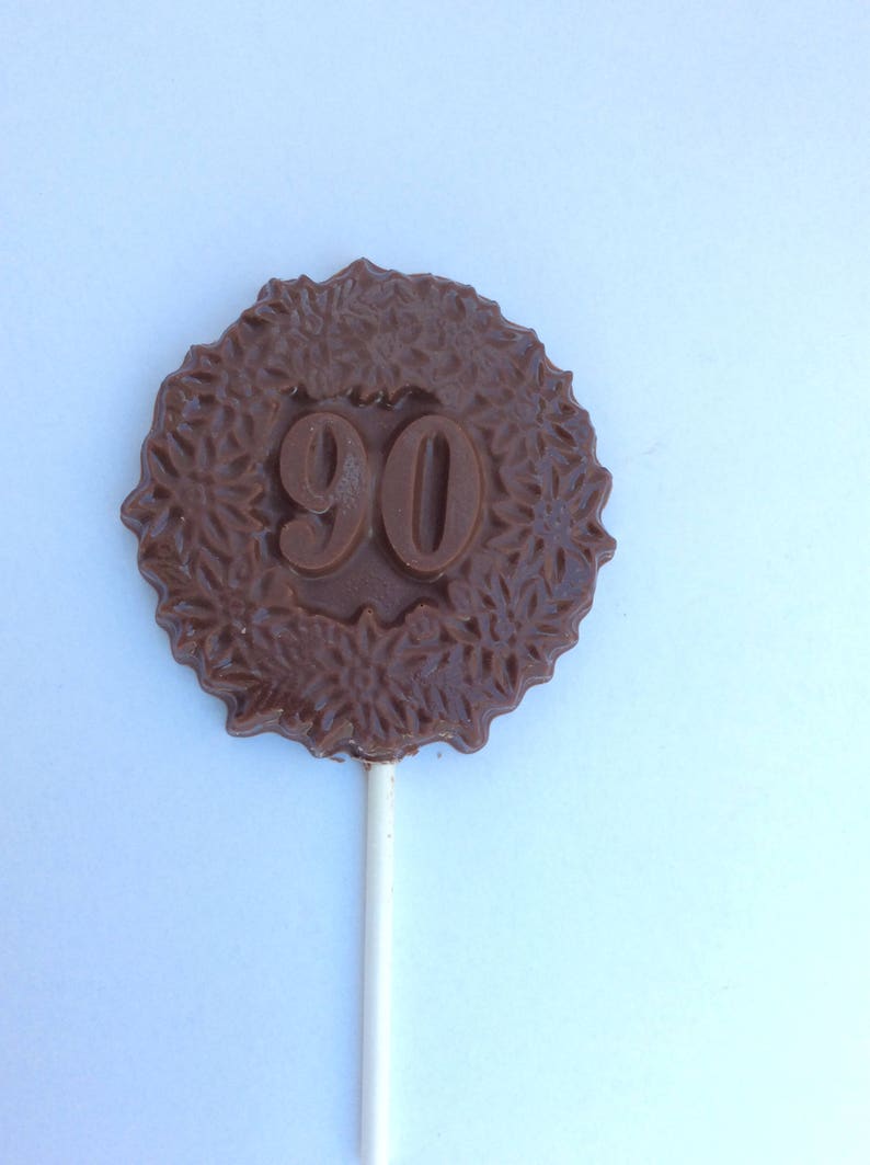 12 90th Birthday Chocolate Pops 90th Favors Chocolate 90th | Etsy