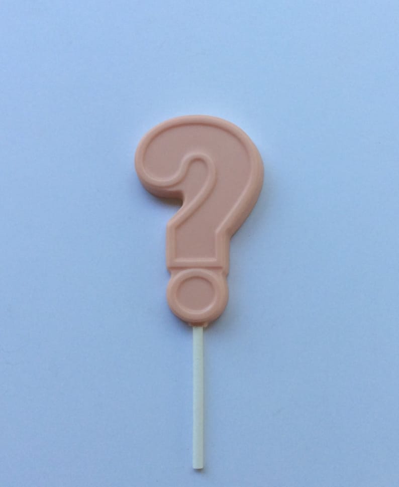 12 Question Mark Chocolate Pops Chocolate Question Mark Favors - Etsy