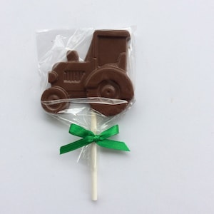 12 Tractor Chocolate Pops Tractor Favors Chocolate Tractor Lollipop - Etsy