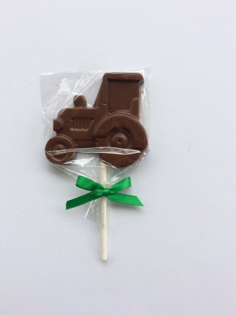 12 Tractor Chocolate Pops Tractor Favors Chocolate Tractor - Etsy