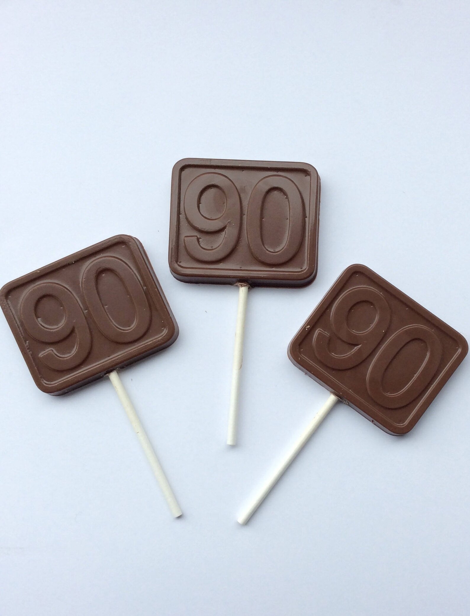 12 90th Birthday Chocolate Pops 90th Favors Chocolate 90th - Etsy