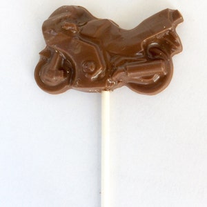10 Chocolate Motorcycle Pops Motorcycle Favors Chocolate Motorcycle ...