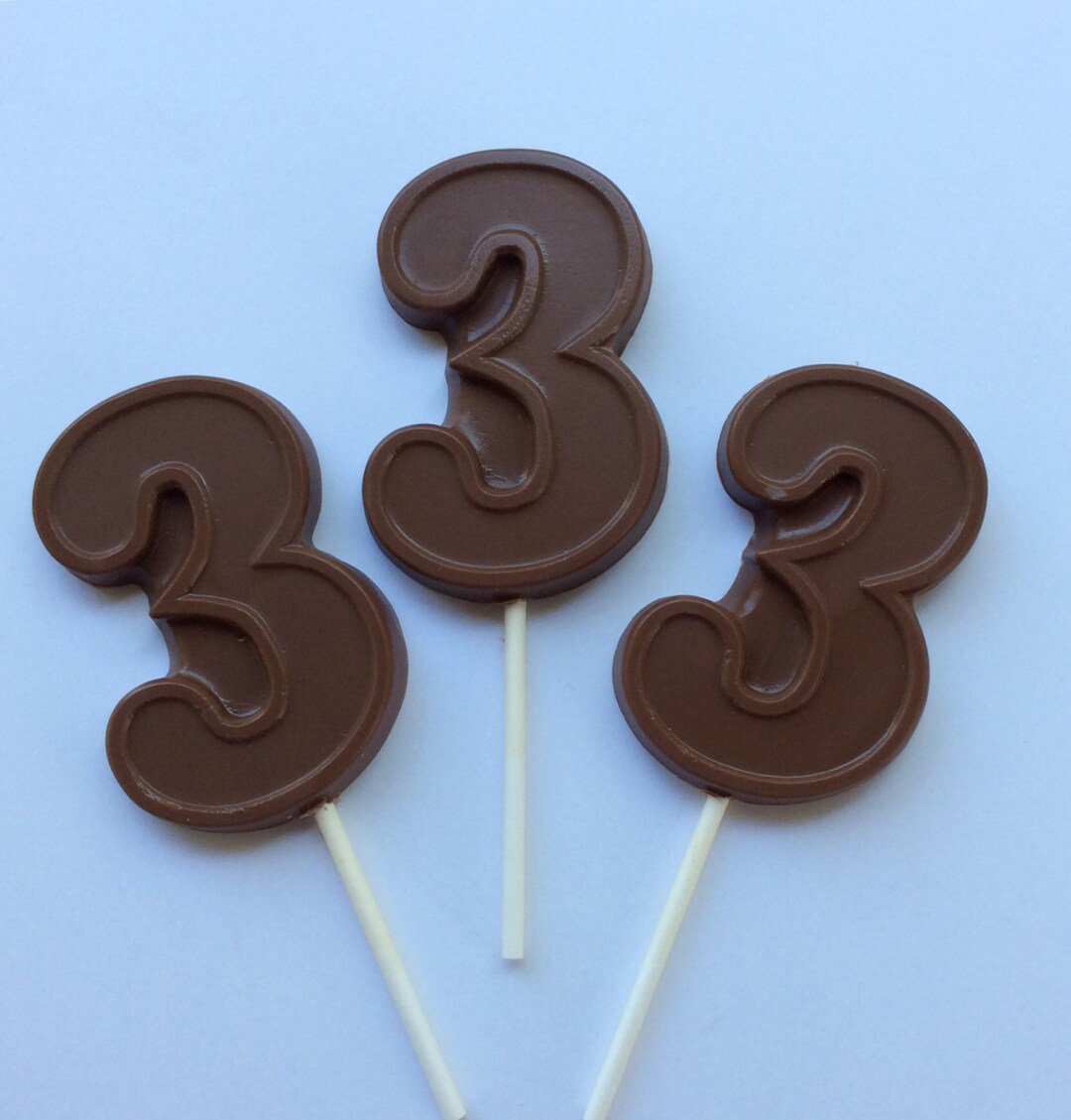 12 3rd Birthday Chocolate Pops Chocolate 3rd Favors Chocolate - Etsy