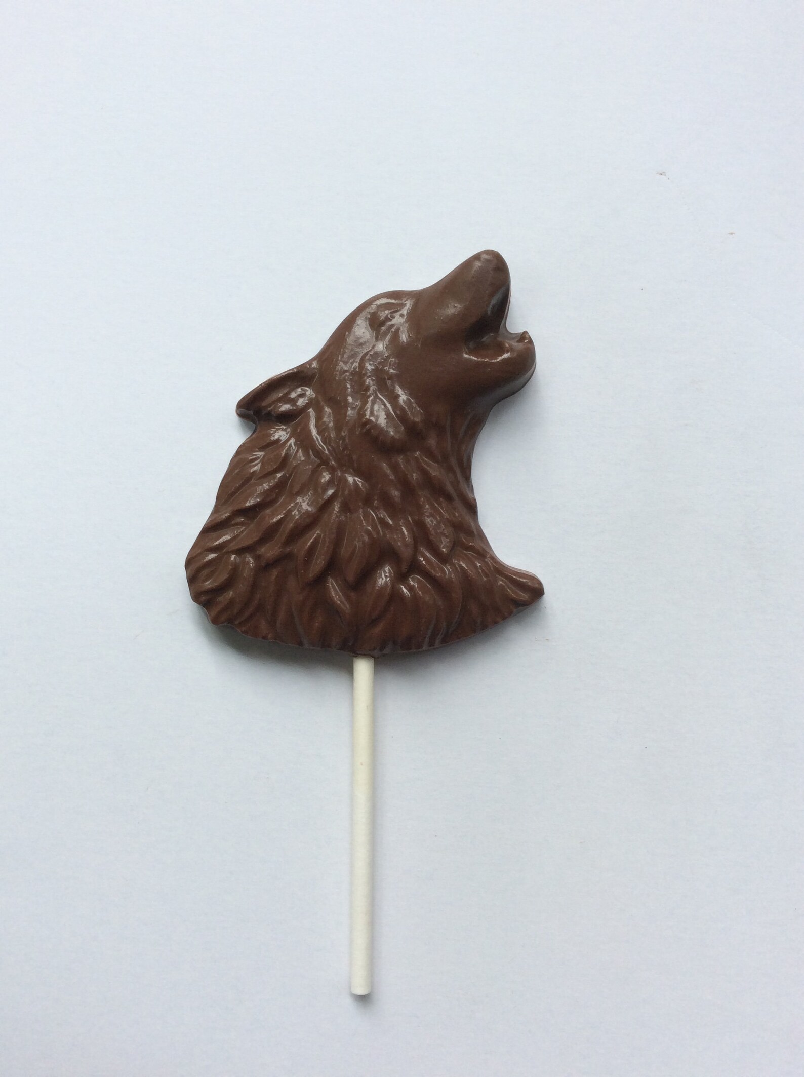12 Chocolate Wolf Pops Wolf Favors Chocolate Wolf Lollipop - Etsy