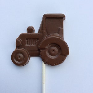 12 Tractor Chocolate Pops Tractor Favors Chocolate Tractor Lollipop - Etsy