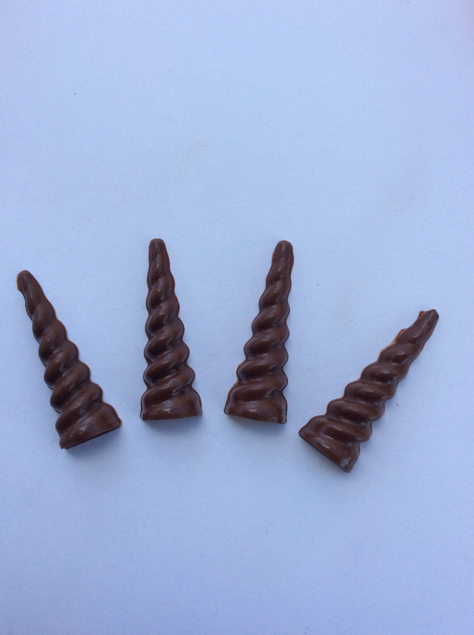 24 Chocolate Unicorn Horns Unicorn Candy Cupcake Topper - Etsy