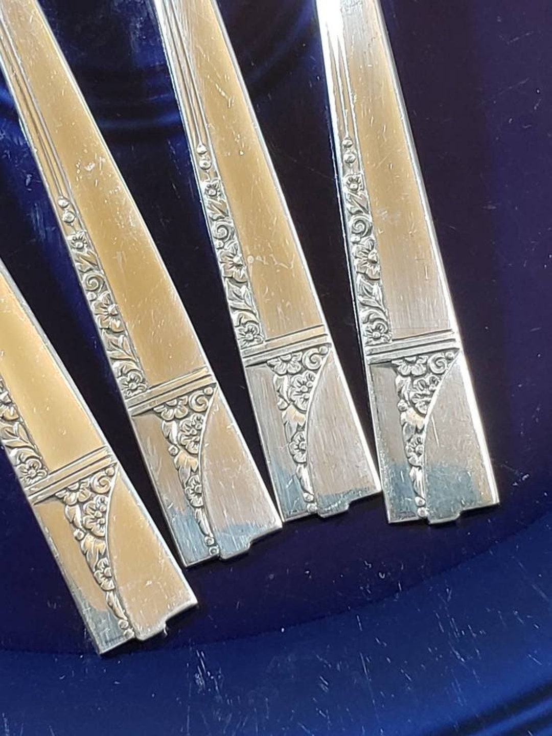 1937 CAPRICE Set of 4 Iced Tea Spoons, Vintage Nobility Plate ...