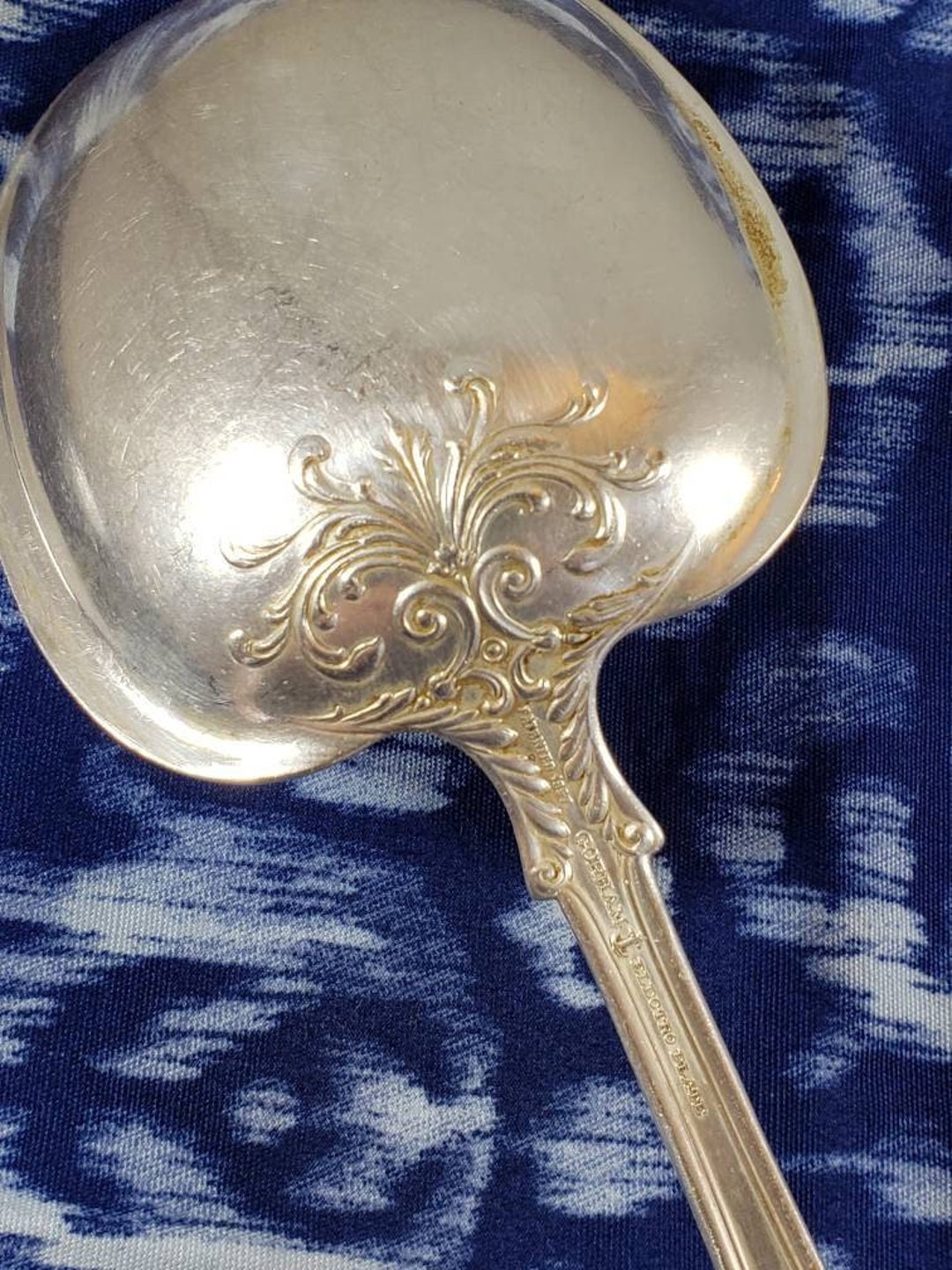 1897 RICHMOND Large Casserole Spoon, s Monogram, Vintage Gorham ...