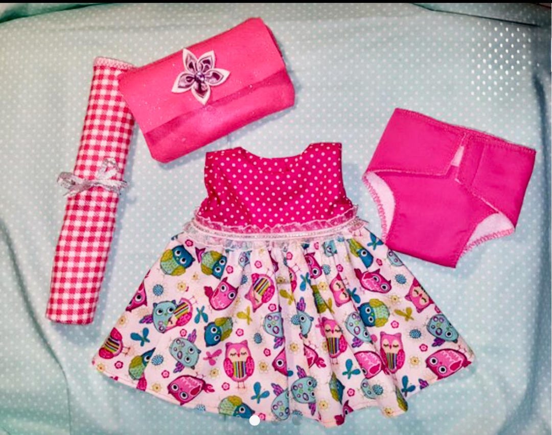 Baby Doll Diaper Bag With 1 Outfit & 1 Night Gown , 3 Diapers With ...