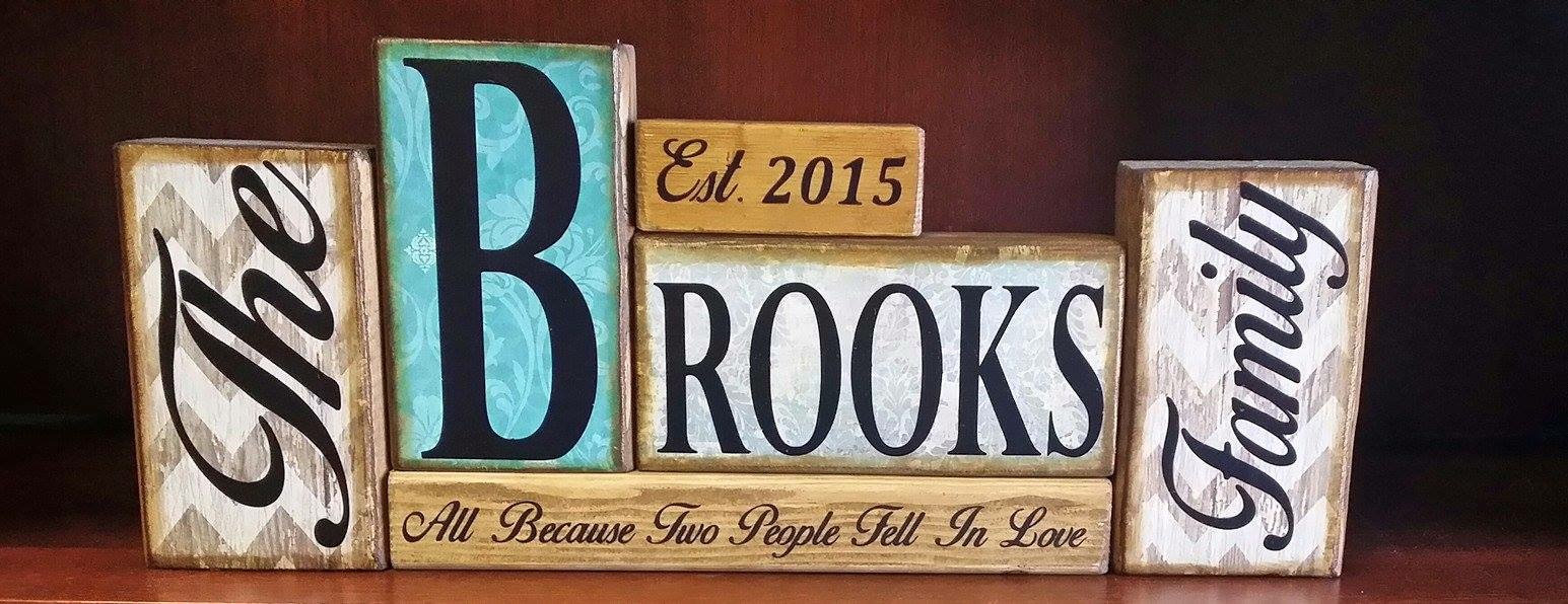 Personalized Wood Letter Blocks: Family Name Sign, Farmhouse Decor - Etsy