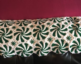 Peppermint Swirl Crochet Afghan Pattern - Etsy