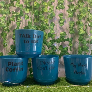 Set of 4 Snarky Planters - Etsy