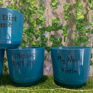 Set of 4 Snarky Planters - Etsy